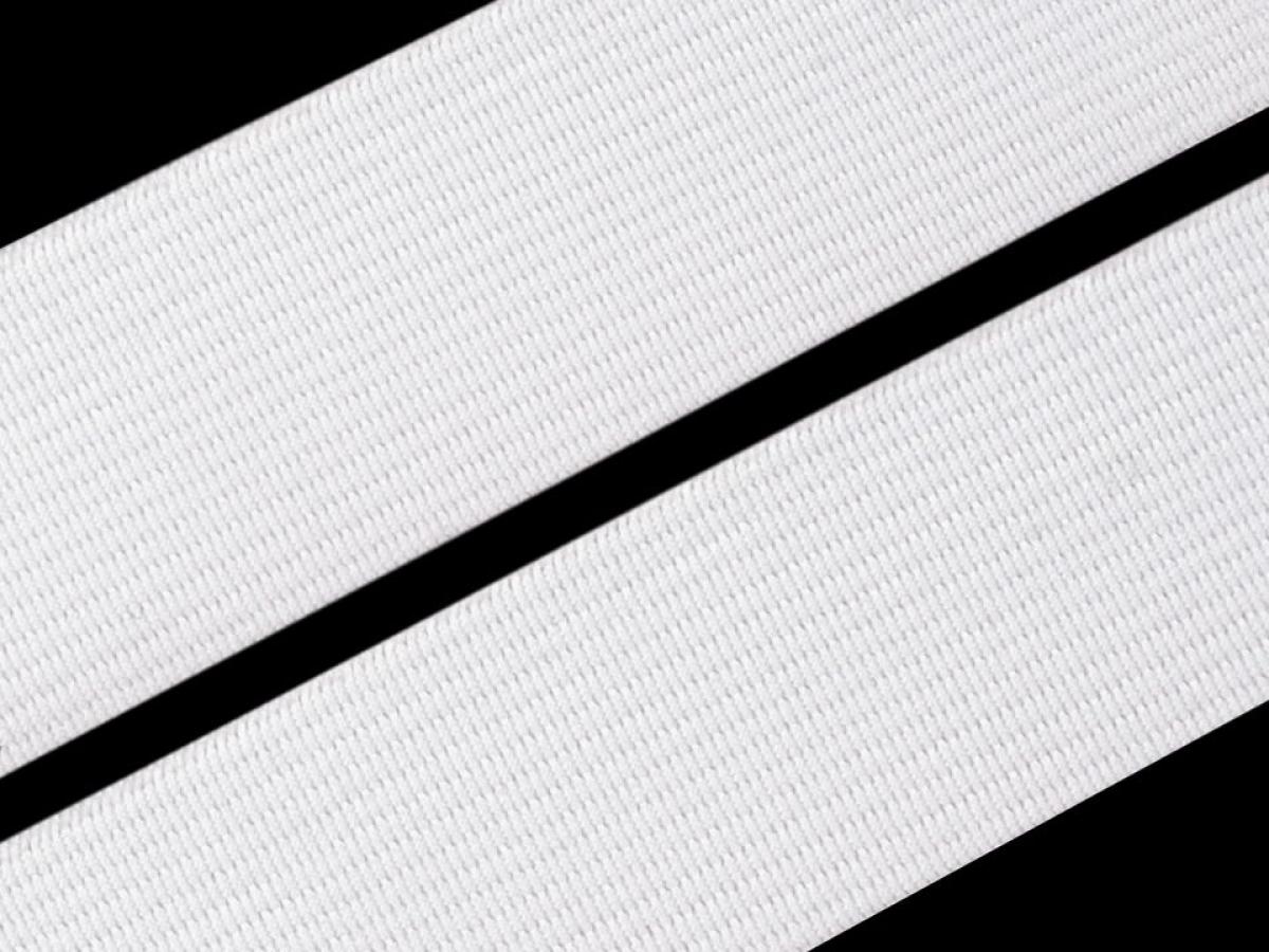 Gummiband gewebt 30mm Breite - weiß - Stoffe und Nähzubehör - Onlineshop